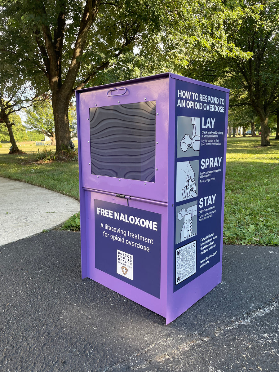 Narcan (Naloxone) Distribution Boxes with Custom Decals – Impact Racks